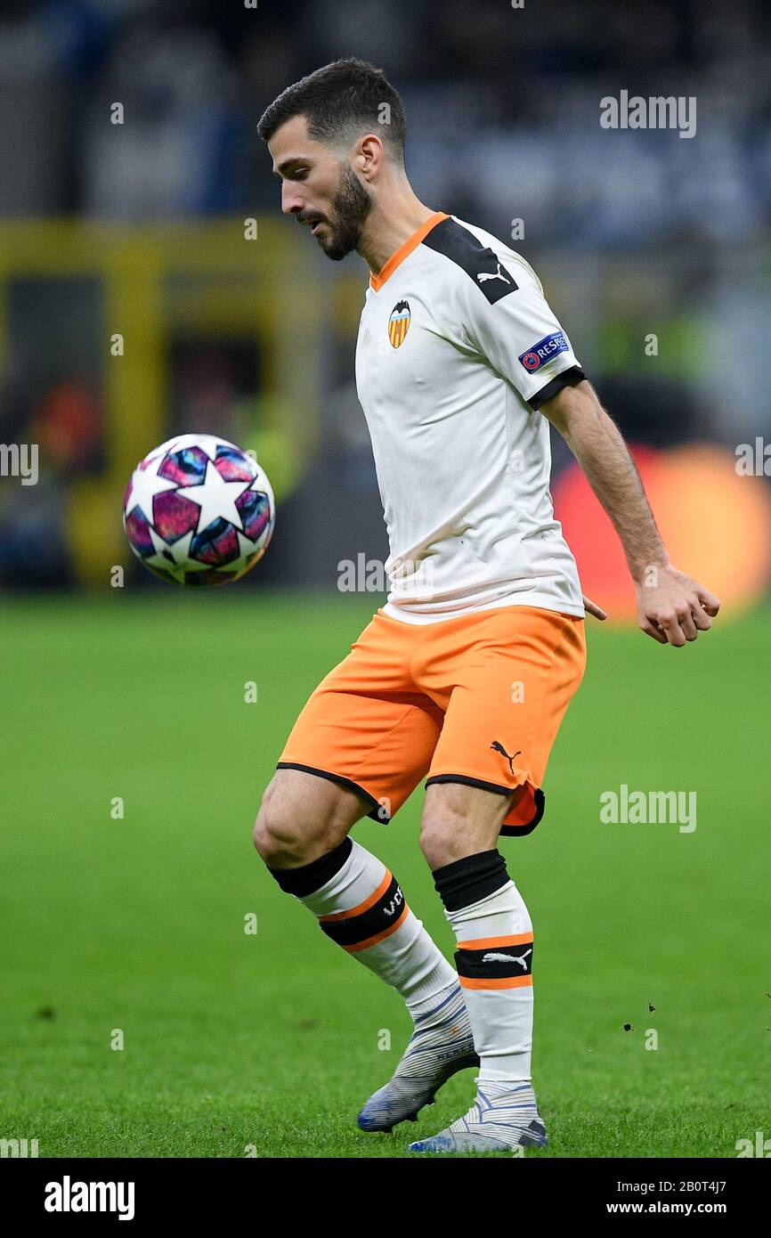 Jose Gaya of Valencia during the UEFA Champions League Round of 16 ...
