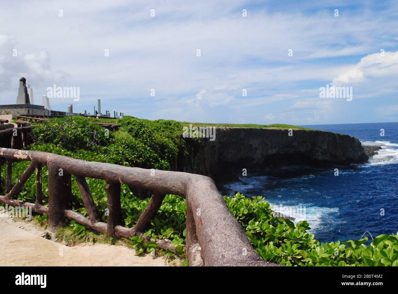 Banzai Cliff, a World War 11 historical site on Saipan, Northern ...