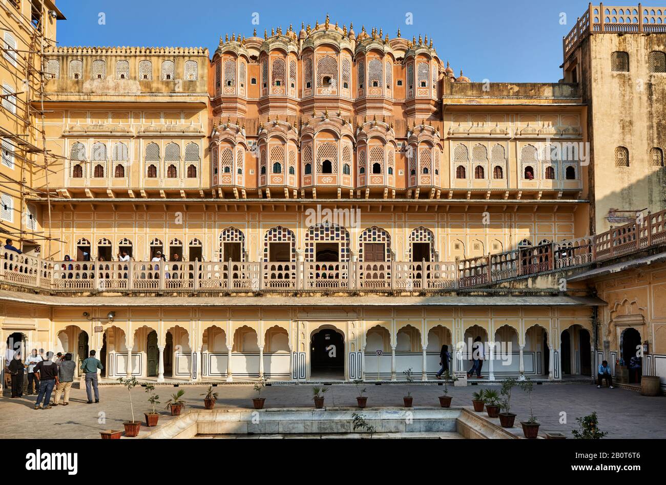 Backside of Palace of the Winds, Hawa Mahal, Jaipur, Rajasthan, India ...