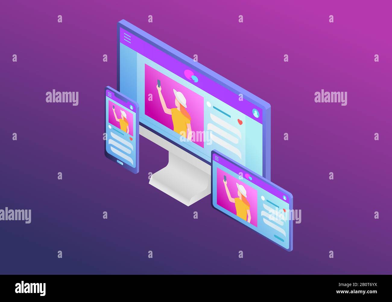 rwd responsive website design development with various screen size and ...