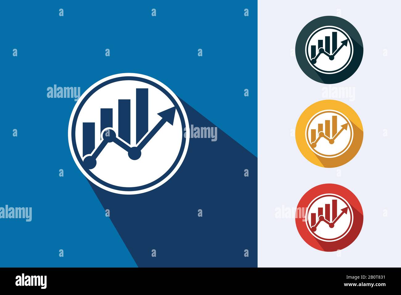 Financial Bar / chart icon, Financial Accounting Logo concept Stock ...