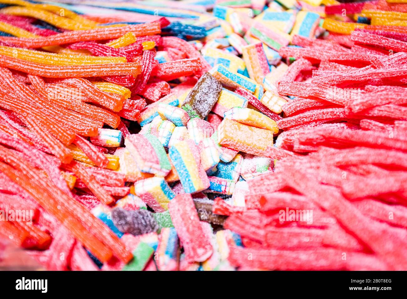 Colourful sugary candy, Assort various sweet candies Stock Photo - Alamy