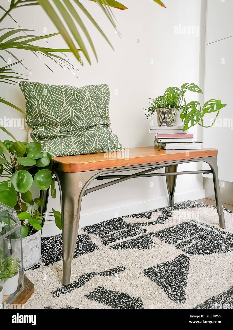 Small seating nook in Scandinavian design with lots of natural bright ...