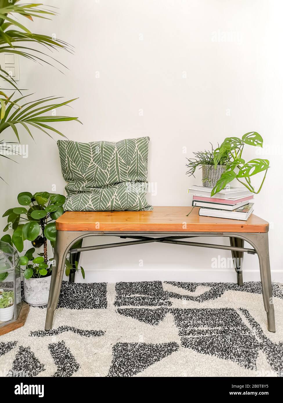 Small seating nook in Scandinavian design with lots of natural bright ...