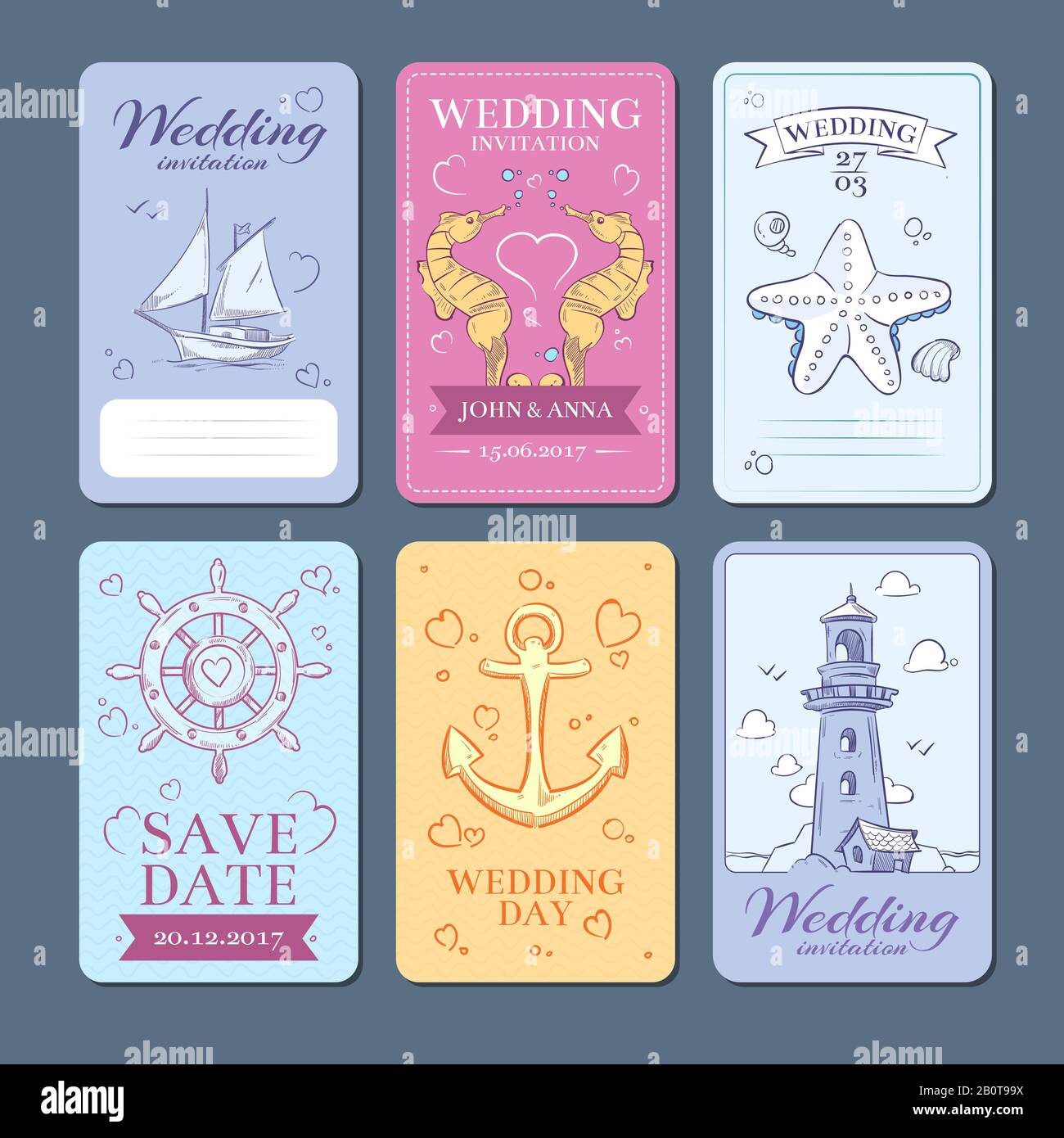 Creative invitation card hi-res stock photography and images - Alamy