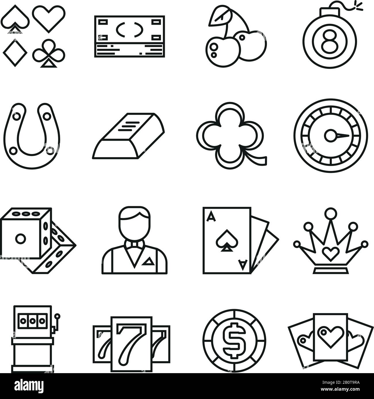 Poker icons hi-res stock photography and images - Alamy