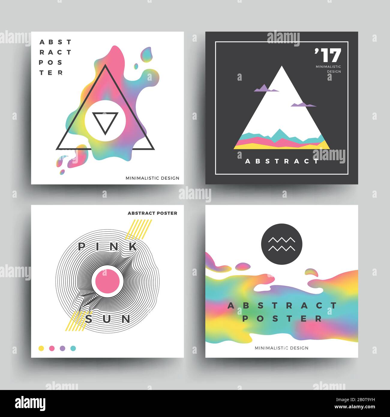 Vector modern abstract backgrounds with fluid colors of liquid shapes ...