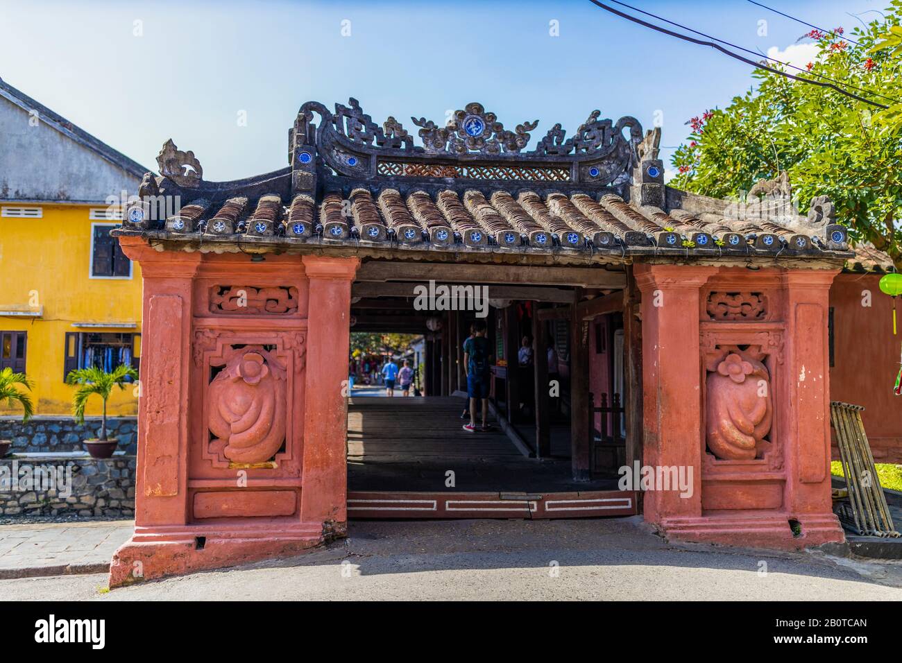 Hoian, Vietnam - January 16, 2020: Old houses in Hoi An ancient town ...