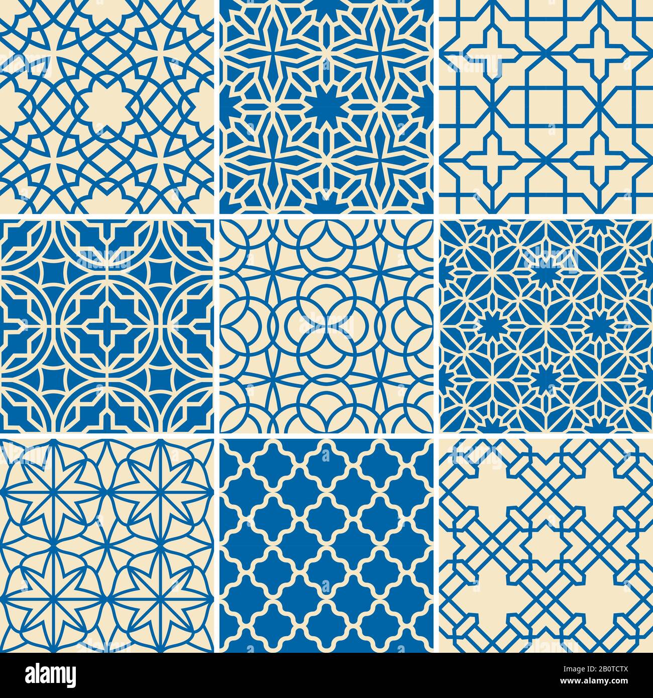 Turkish texture vector semless patterns. Islamic arabic repetitive backgrounds set. Illustration ...