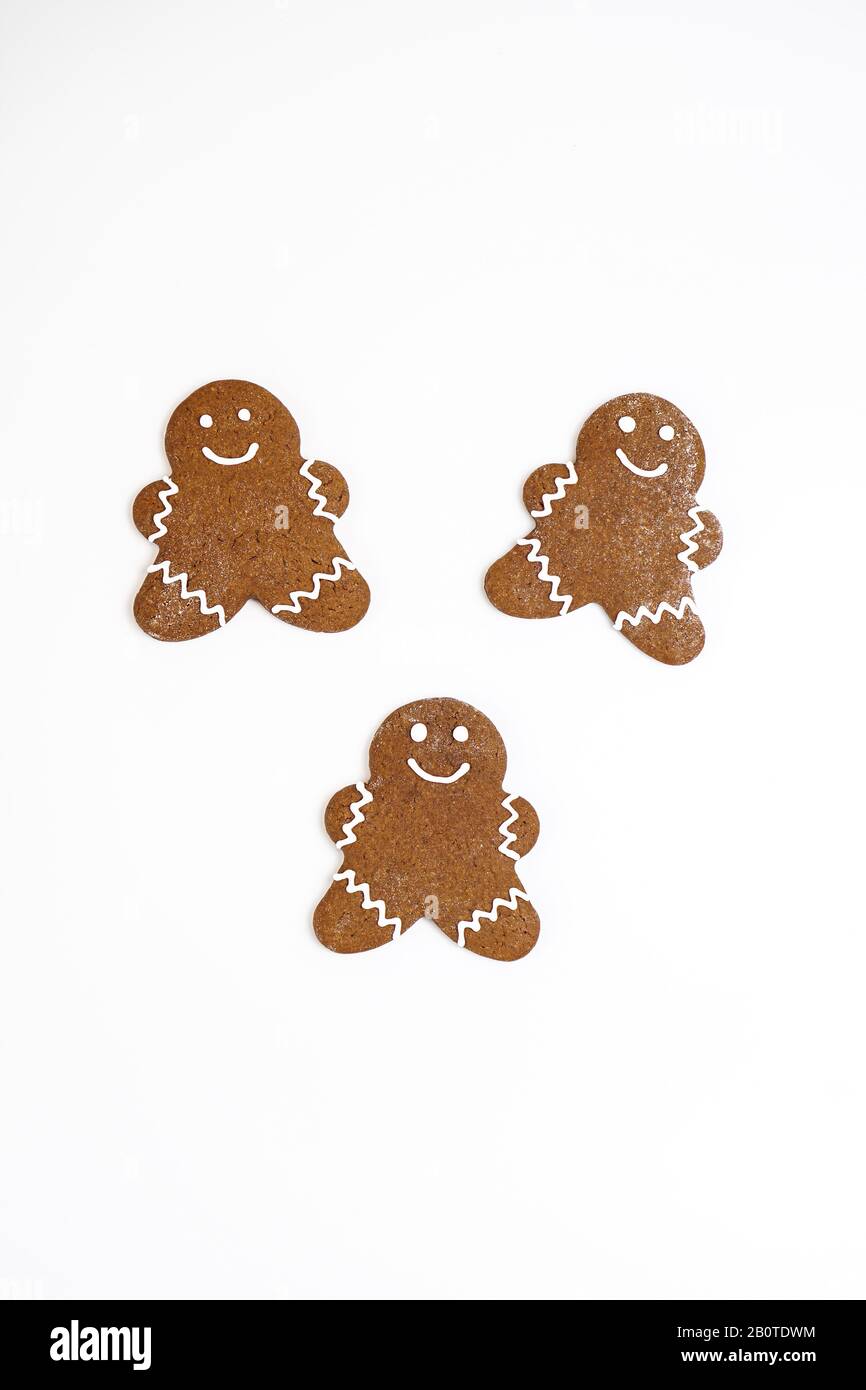 Gingerbread Man Cookies Stock Photo - Alamy