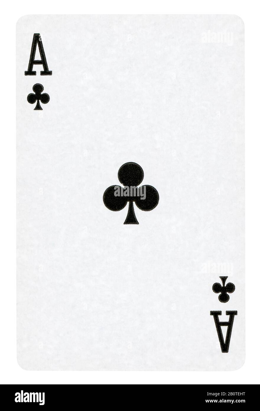 Single playing card ace hi-res stock photography and images - Alamy