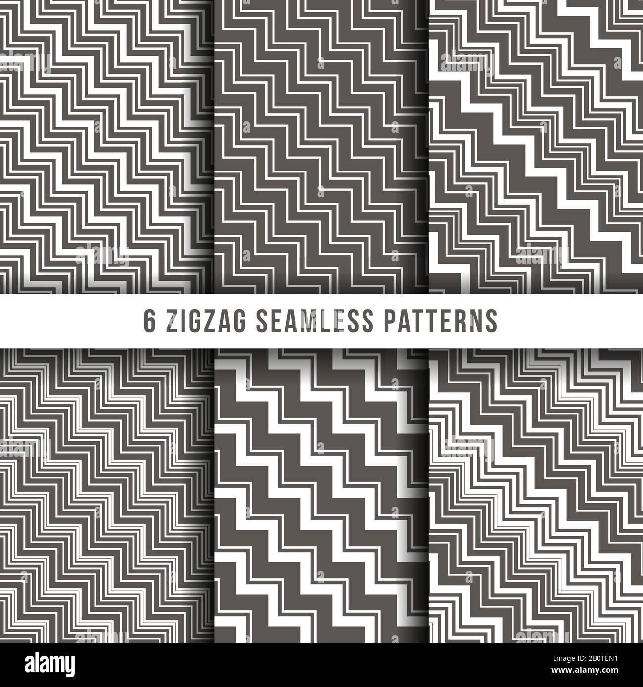 Diagonal zigzag line seamless pinstripe vector backgrounds. Diagonal geometric pattern ...