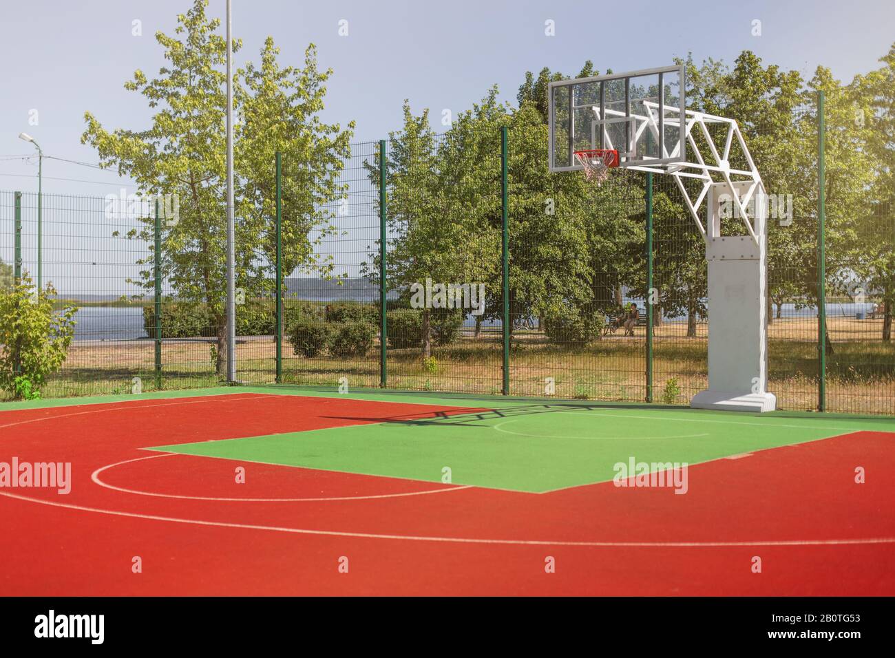 Colorful basketball court hi-res stock photography and images - Alamy