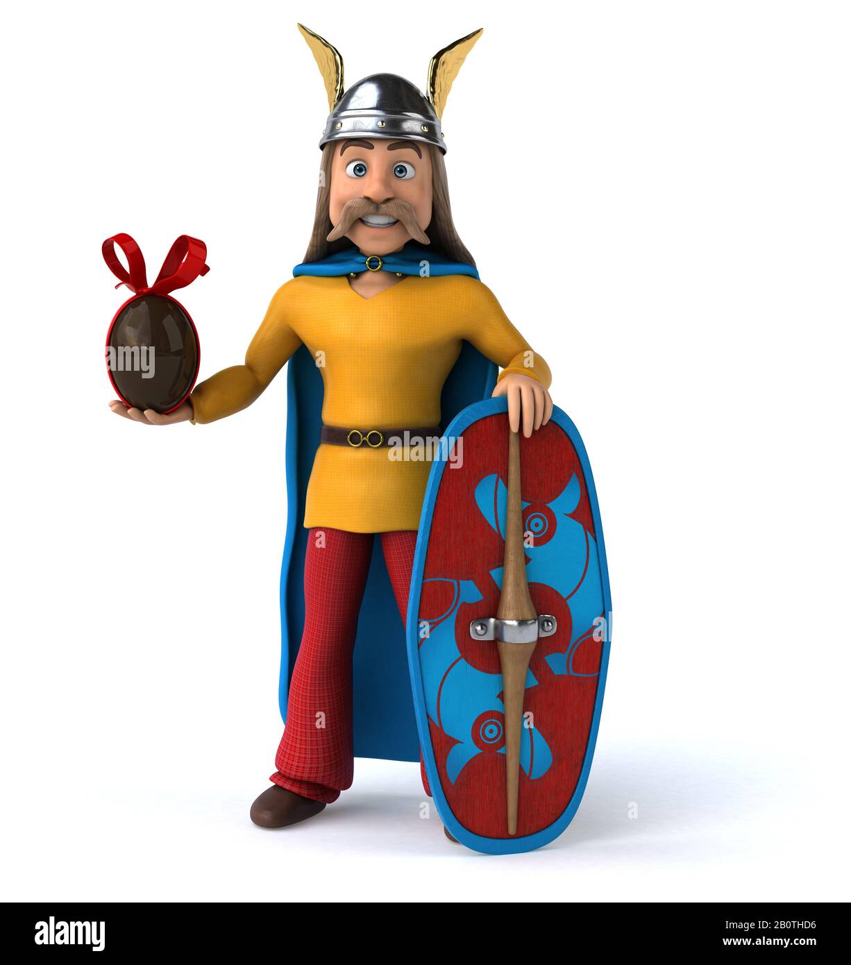 Fun gaulois - 3D Illustration Stock Photo - Alamy