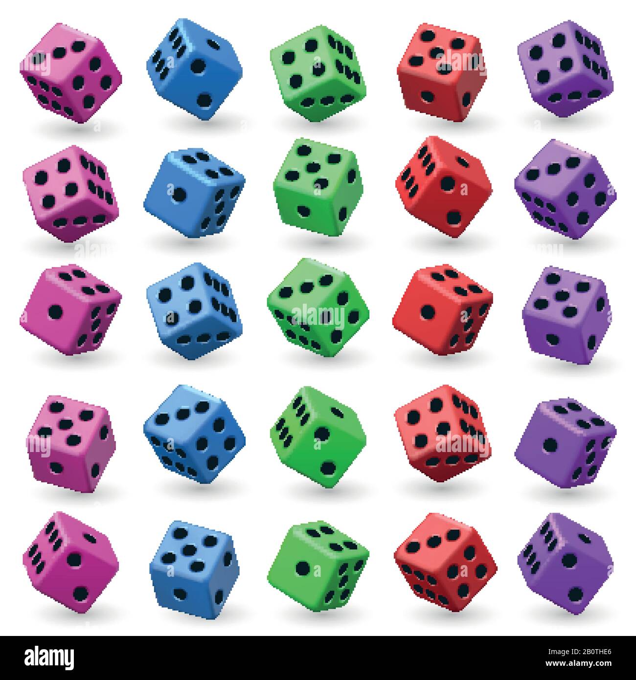 Board game die Stock Vector Images - Alamy