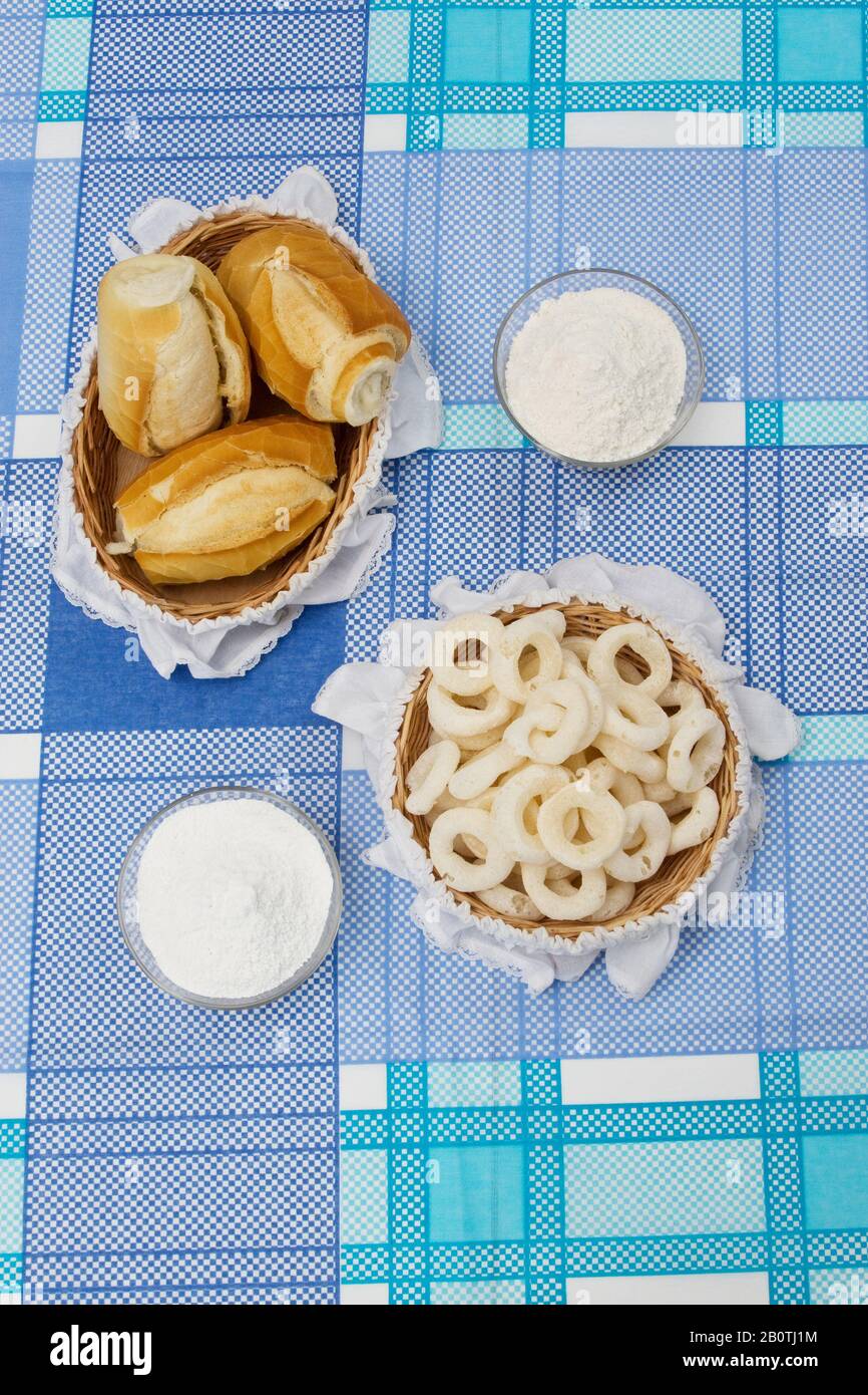 Manioc flour flours and of wheat and manioc flour cookie and French ...