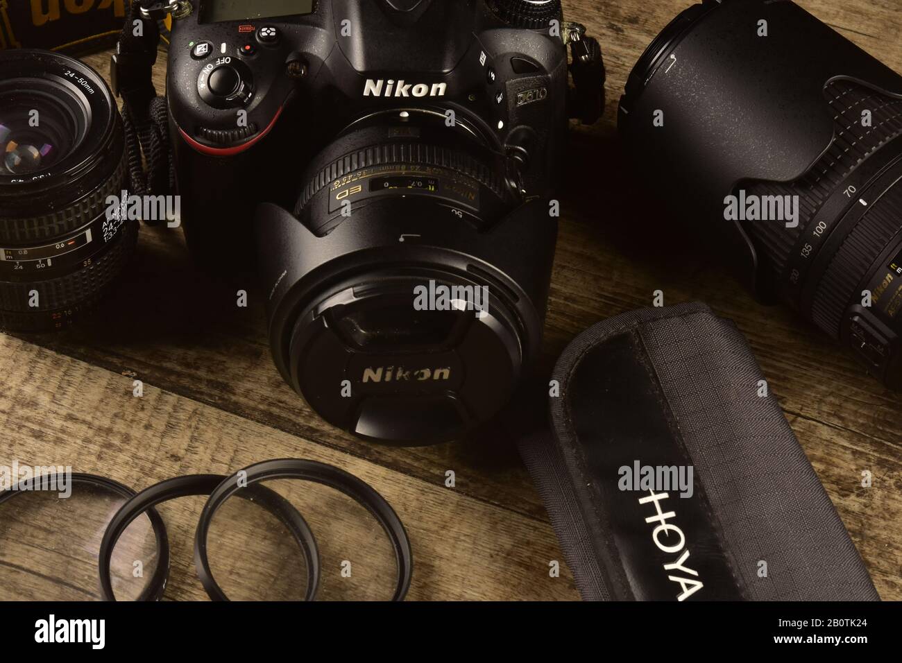 Nikon camera gear Stock Photo - Alamy