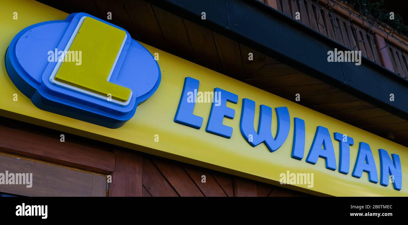Czestochowa, Poland - 17 March 2020: interior view of the Lewiatan ...