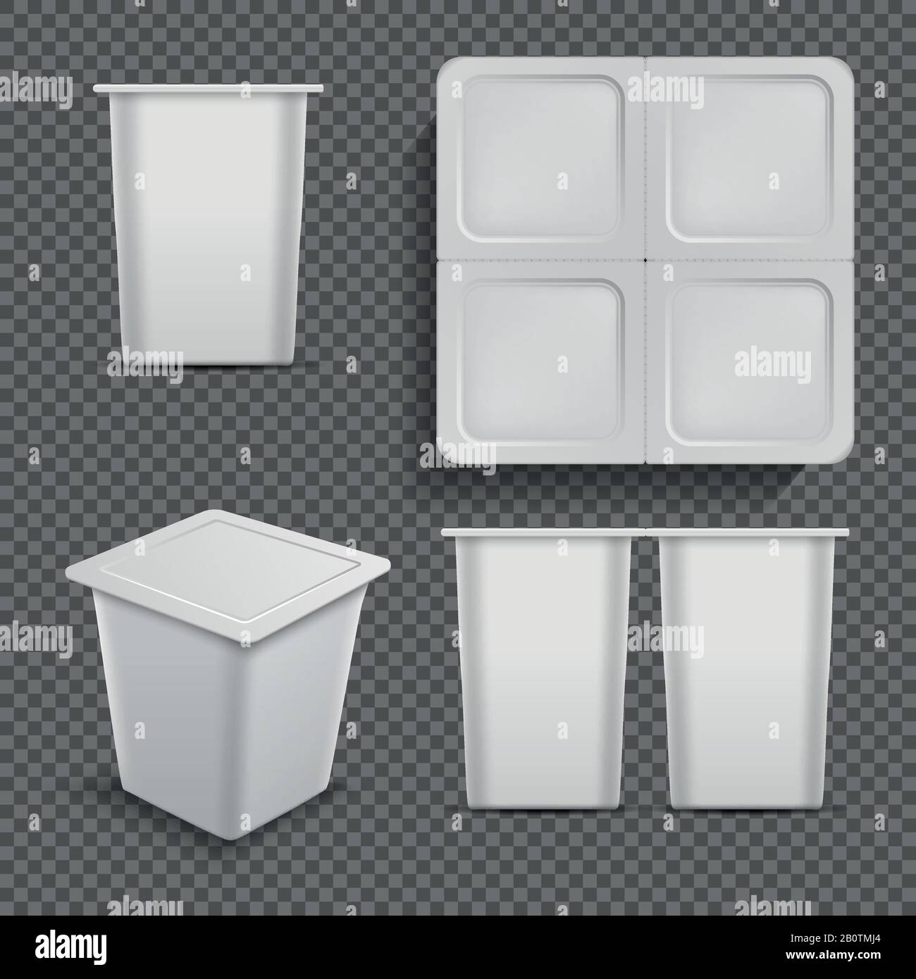 Empty ice cream container Stock Vector Images - Alamy