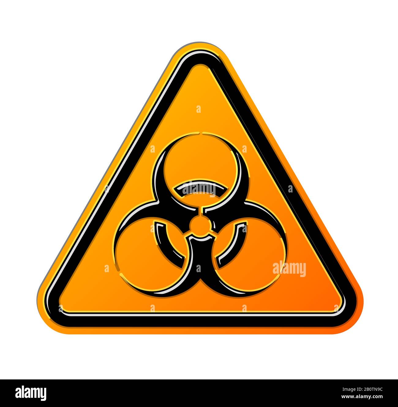 Biohazard symbol sign of biological threat alert Stock Vector Image ...