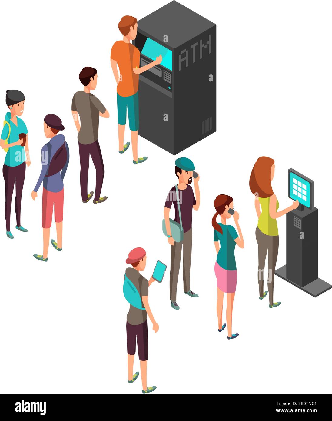 Automatic queue machine Cut Out Stock Images & Pictures - Alamy