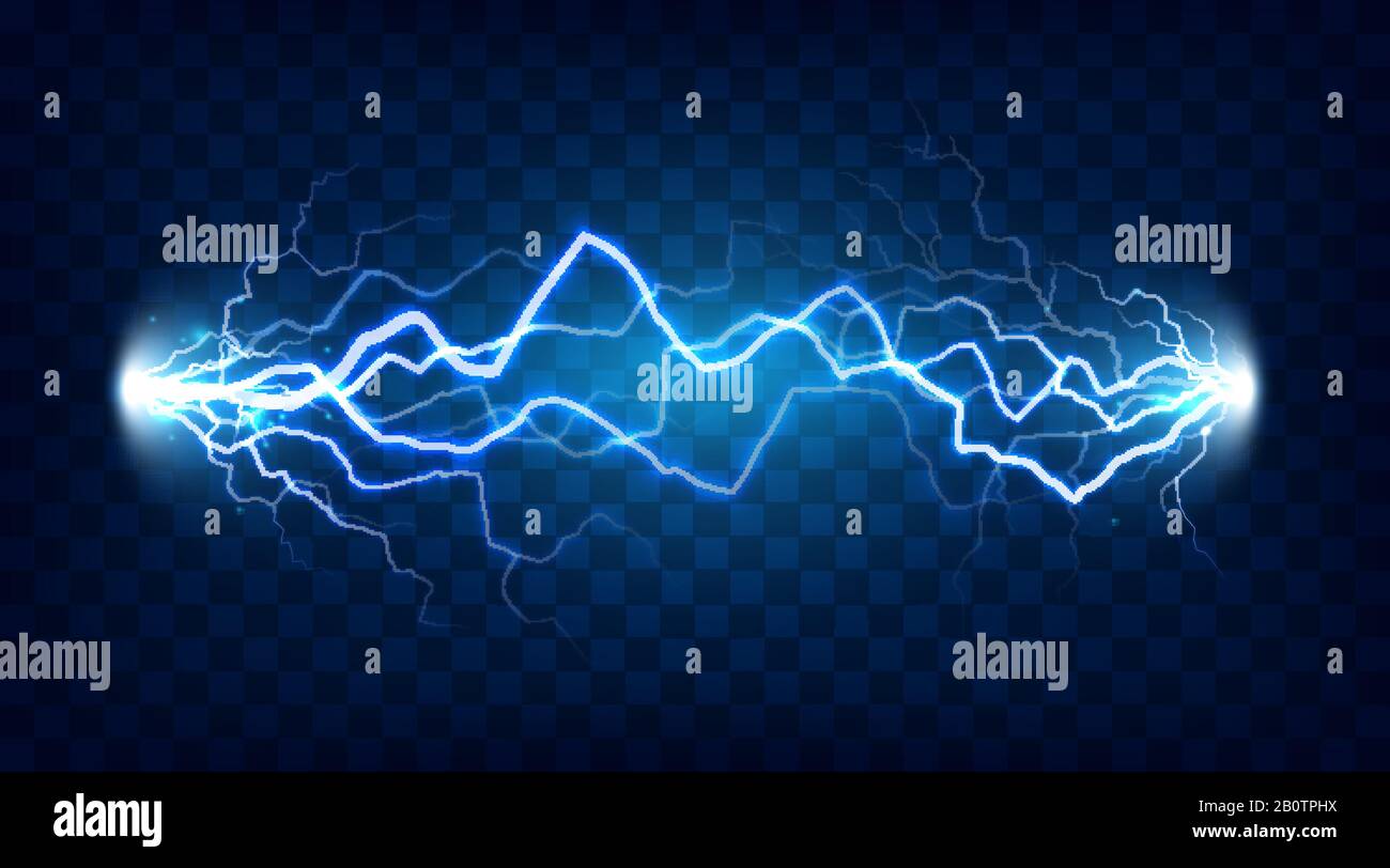 Electric discharge shocked effect for design. Power electrical energy ...