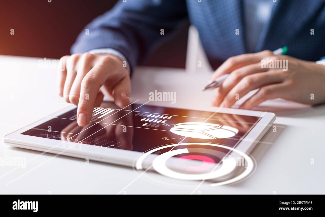 Businessman hand touching virtual screen Stock Photo - Alamy Businessman hand touching virtual screen Stock Photo - Alamy