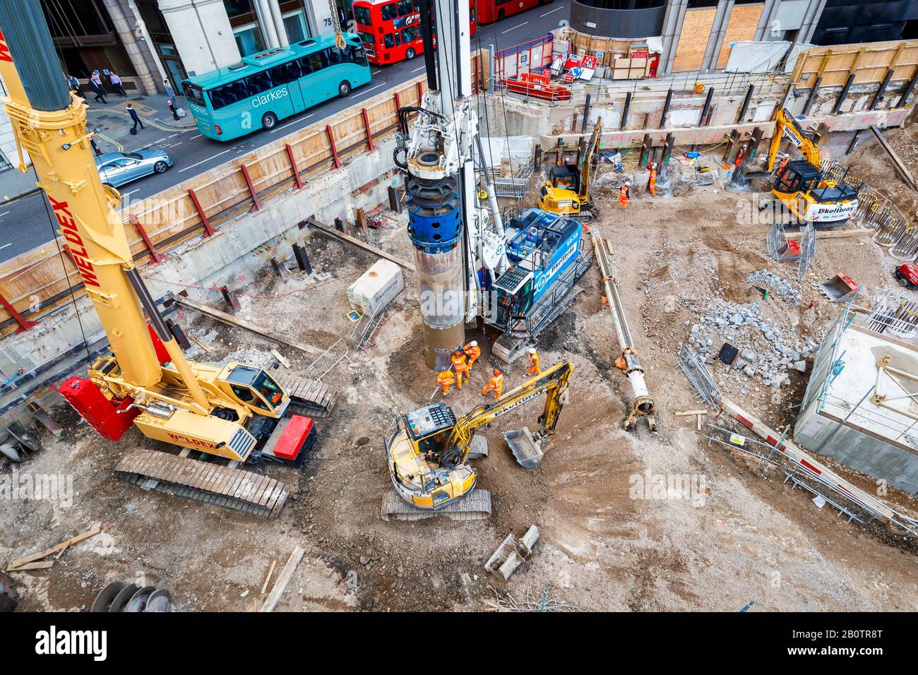 The Whole Block Site, construction site of the new entrance location ...