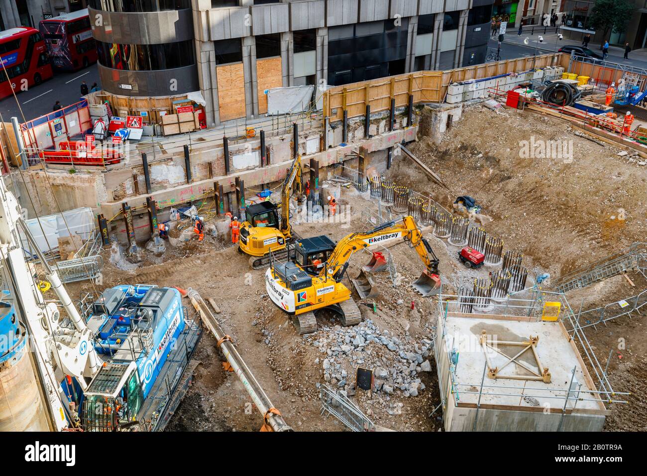 The Whole Block Site, construction site of the new entrance location ...