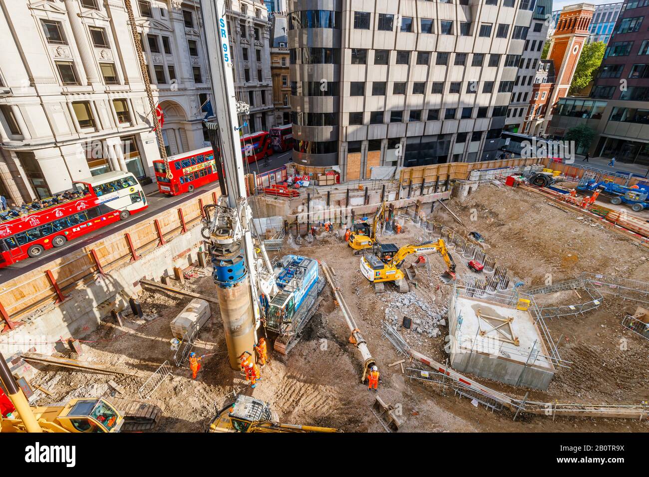 The Whole Block Site, construction site of the new entrance location ...