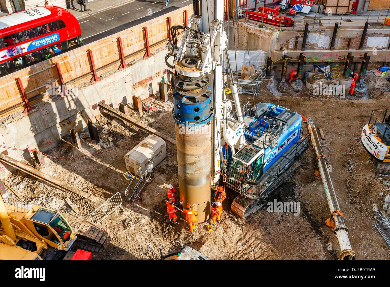 The Whole Block Site, construction site of the new entrance location ...
