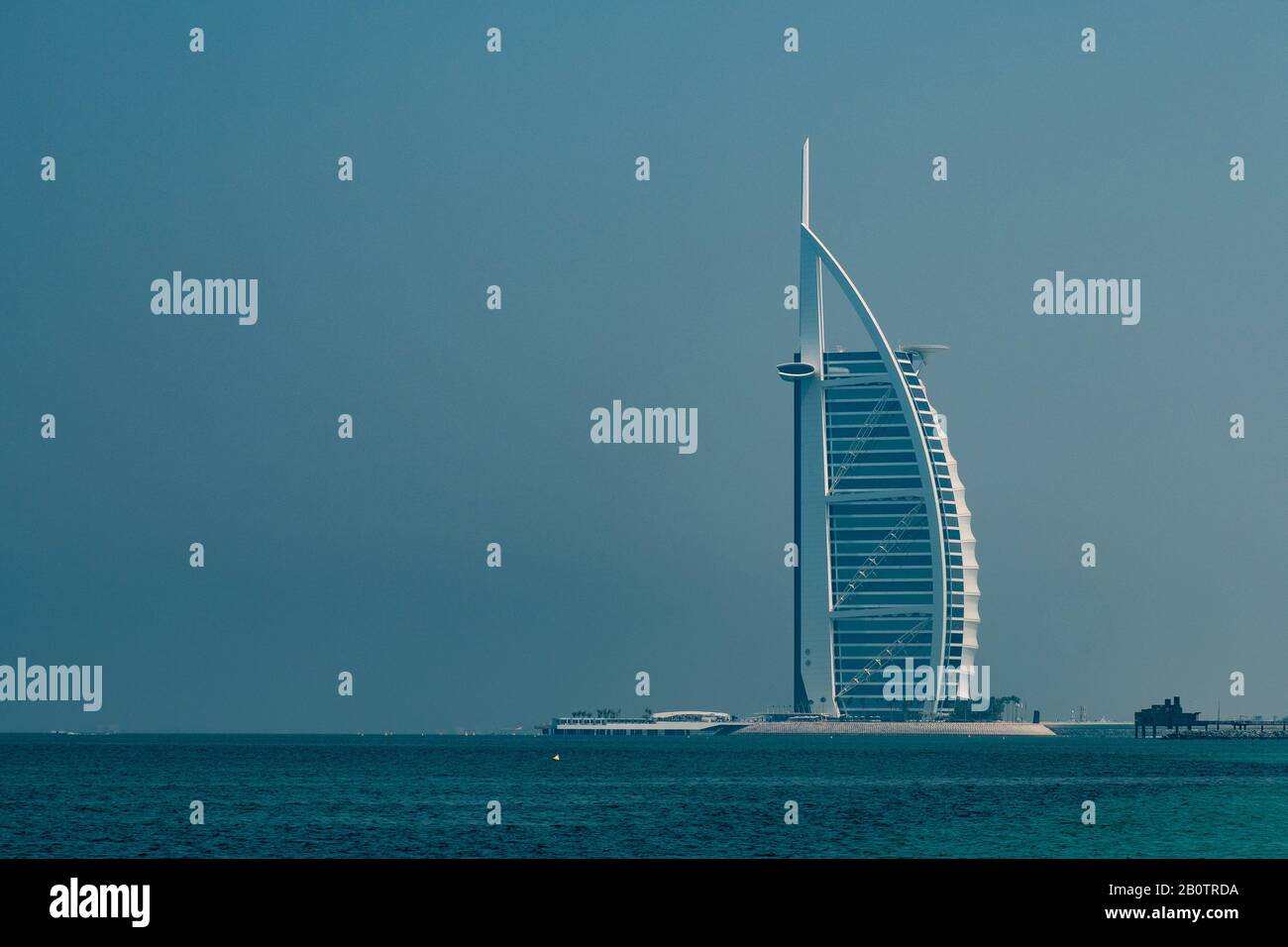 Dubai, United Arab Emirates - March 8, 2017: The most luxurious hotel ...