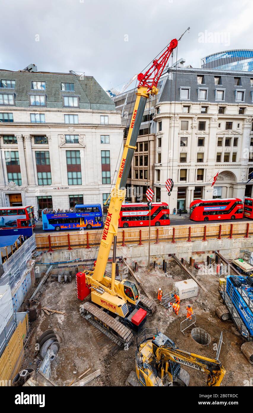 The Whole Block Site, construction site of the new entrance location ...