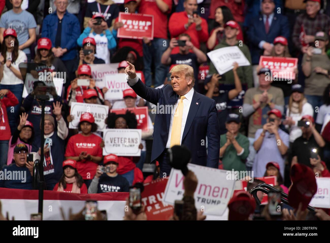 Colorado Springs, United States. 20th Feb, 2020. President Donald Trump ...