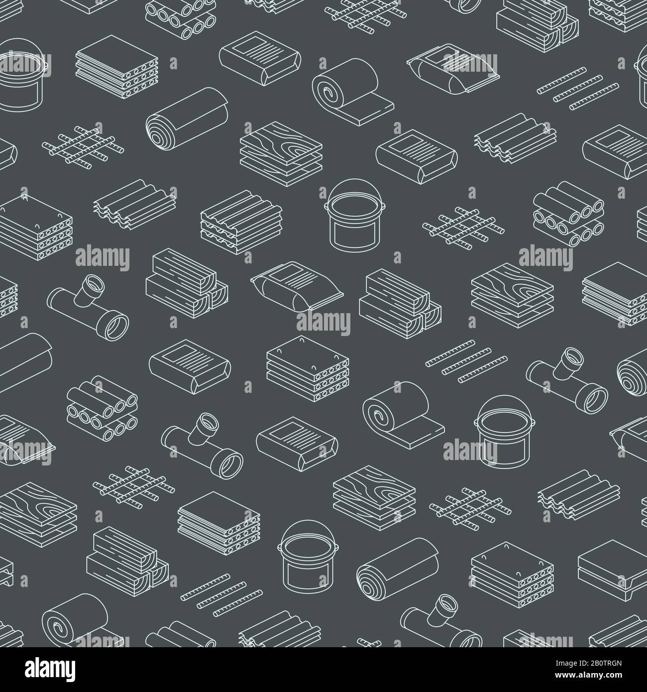 Building and contruction materials seamless pattern design - repairs ...