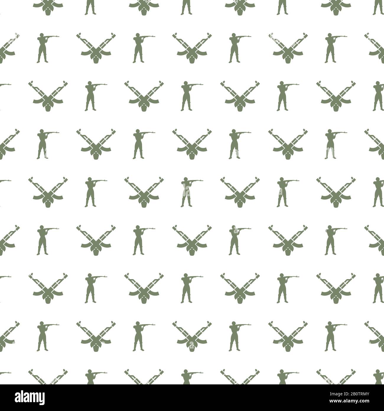 Military seamless pattern with soldiers and guns. Combat seamless ...