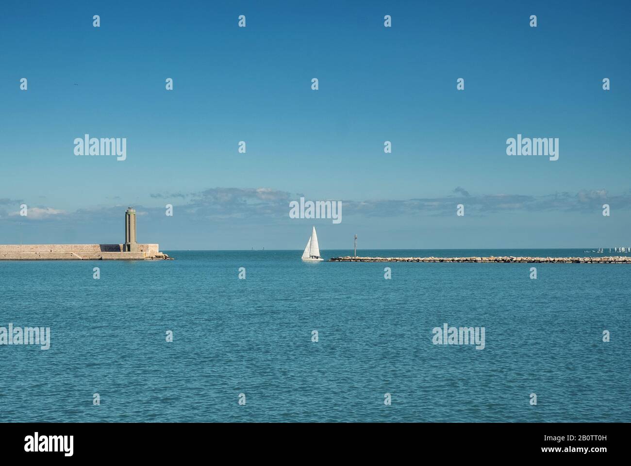 Entrance to the port of Bari, Italy Stock Photo - Alamy