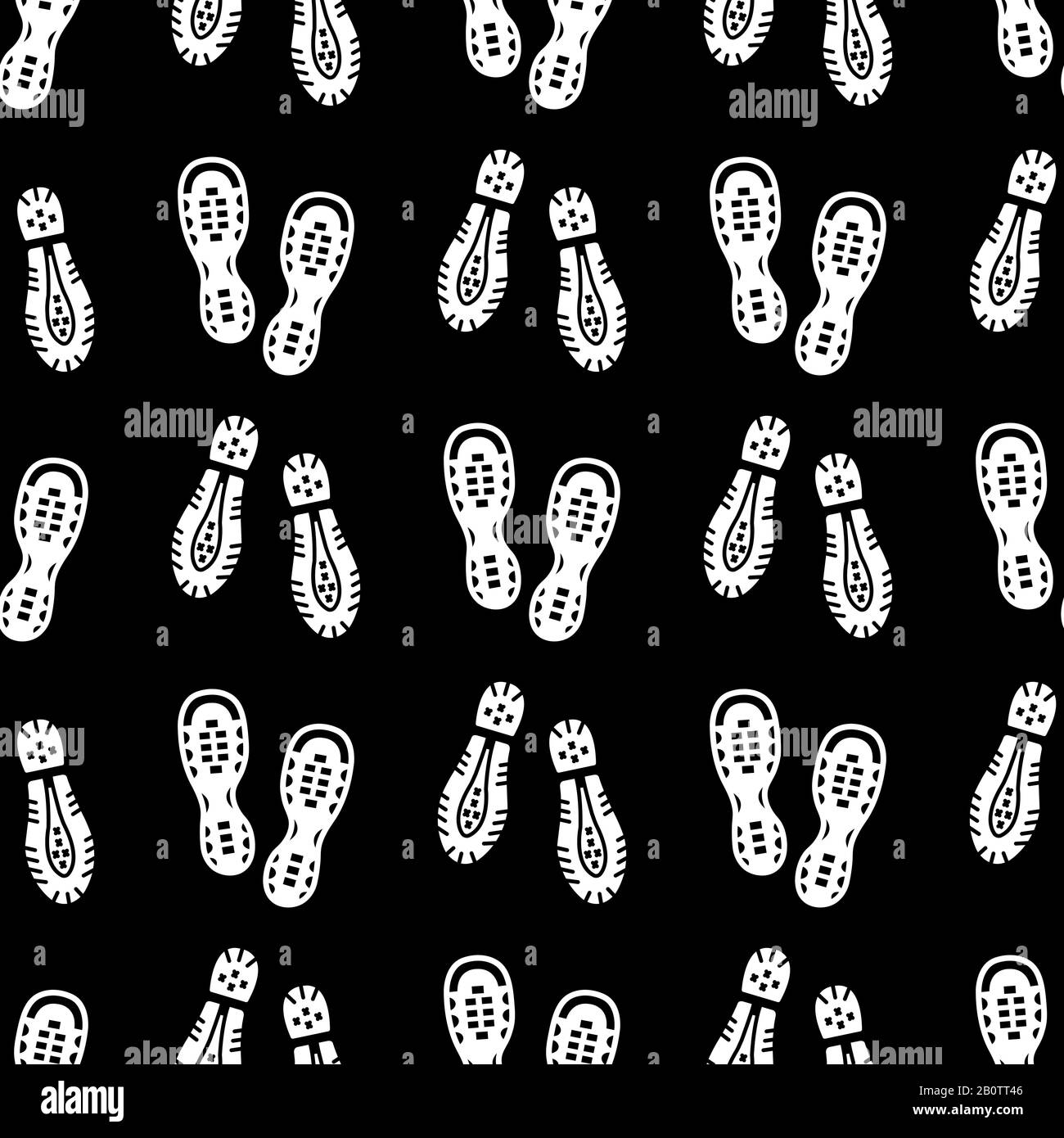 White footprints seamless pattern - sport shoe footmarks seamless ...