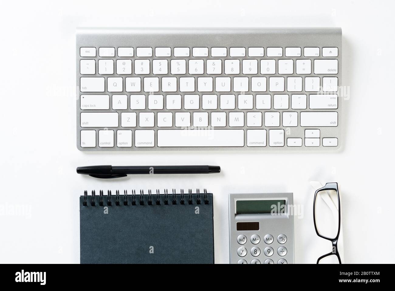 Still life of accountant office workspace Stock Photo - Alamy