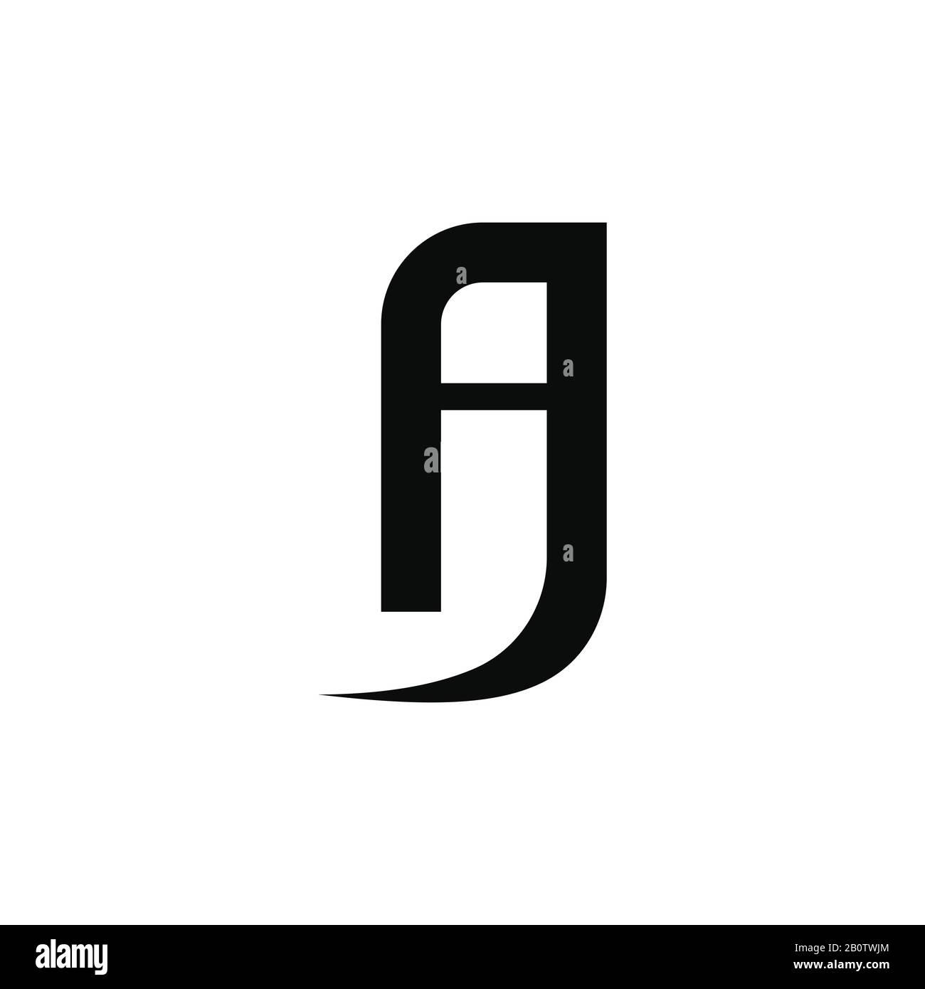 Aj logo design Black and White Stock Photos & Images - Alamy