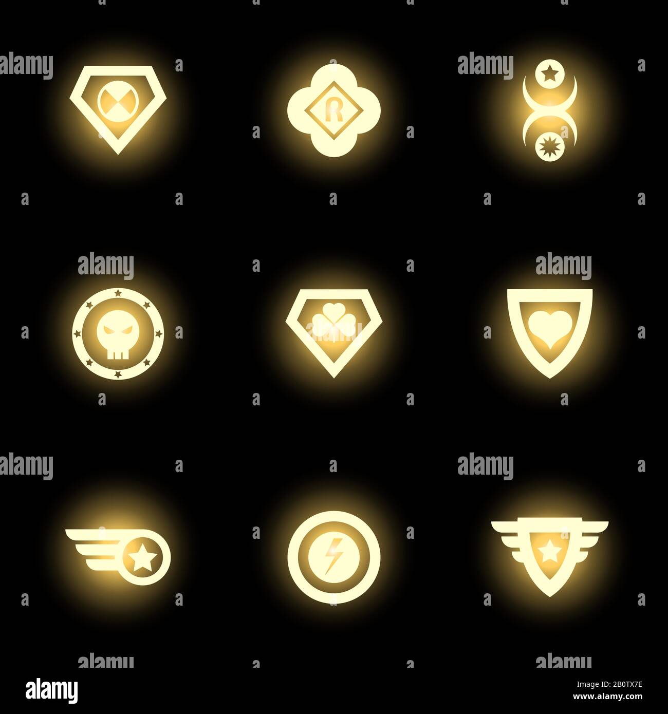 Superhero icon Stock Vector Images - Alamy