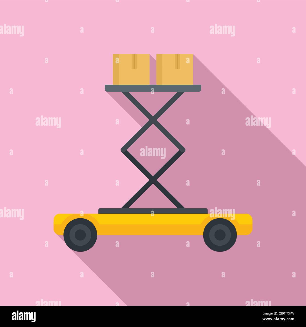 Lift platform icon. Flat illustration of lift platform vector icon for ...