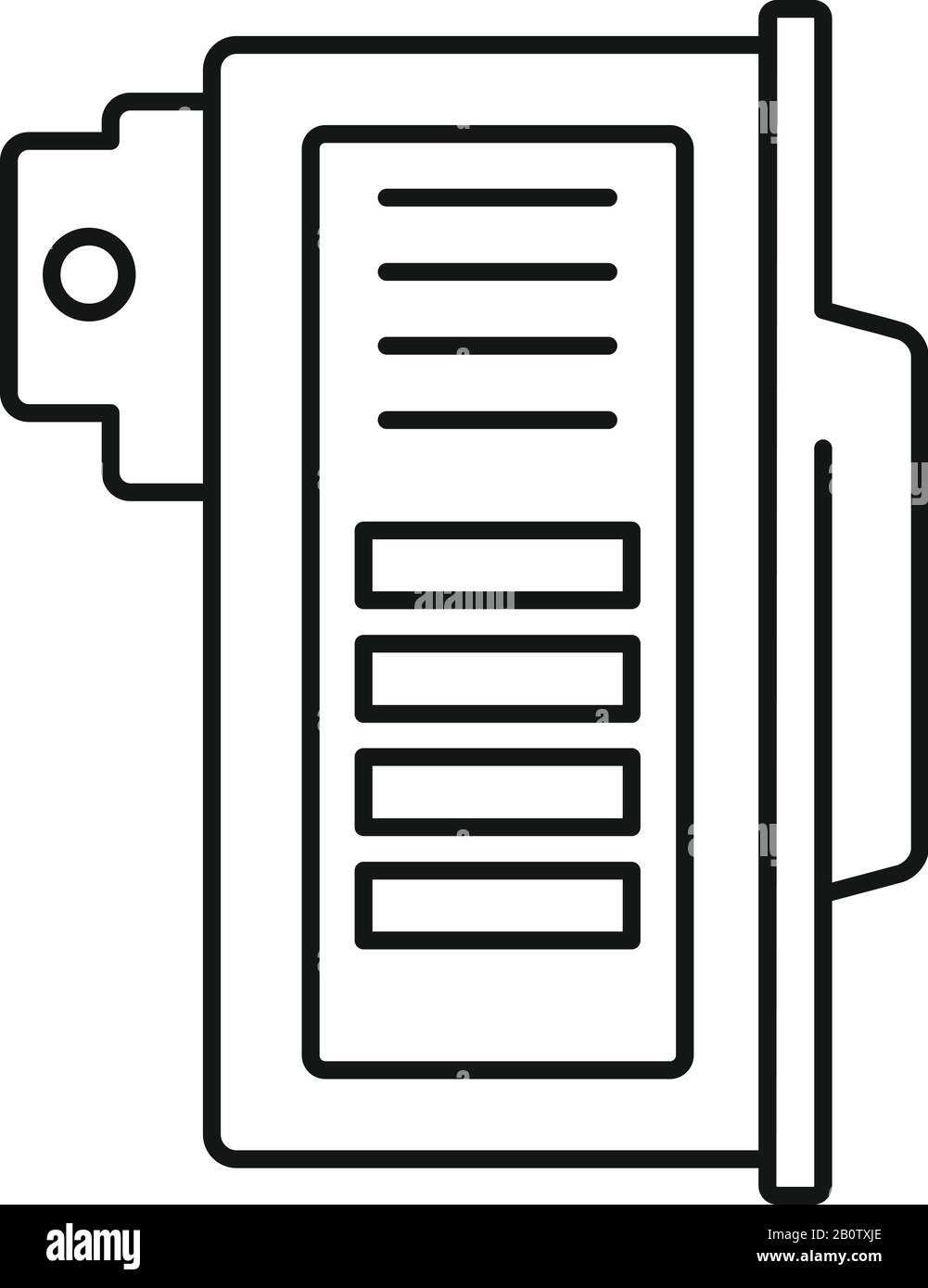 Color cartridge icon. Outline color cartridge vector icon for web ...