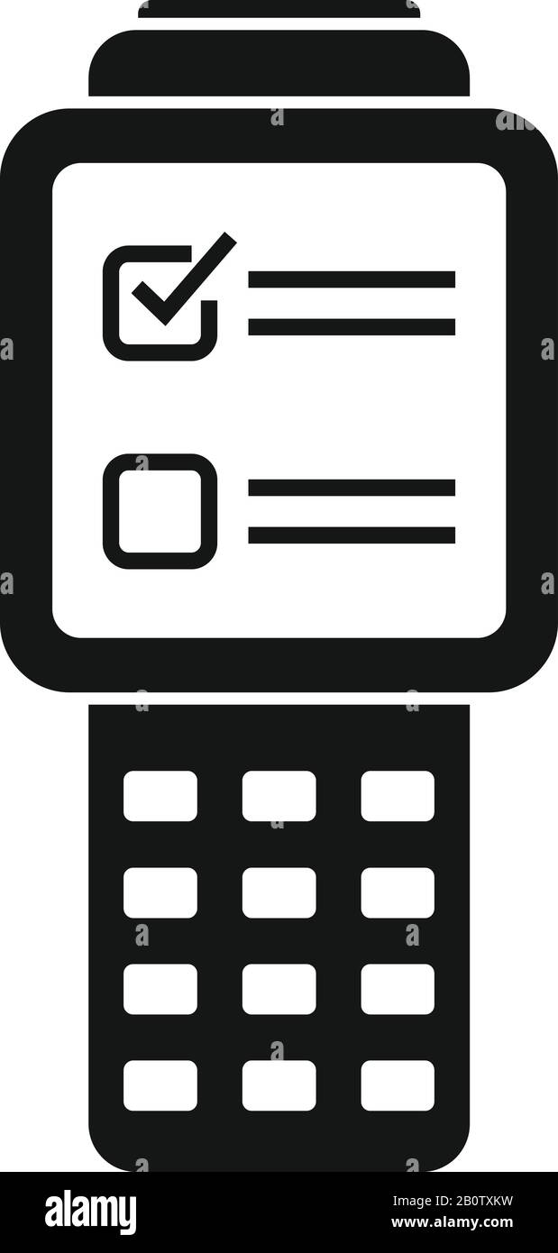 Inventory check device icon. Simple illustration of inventory check ...