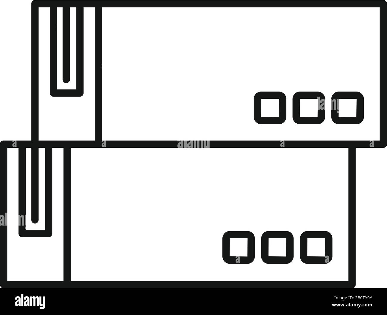 Delivery parcel icon. Outline delivery parcel vector icon for web ...