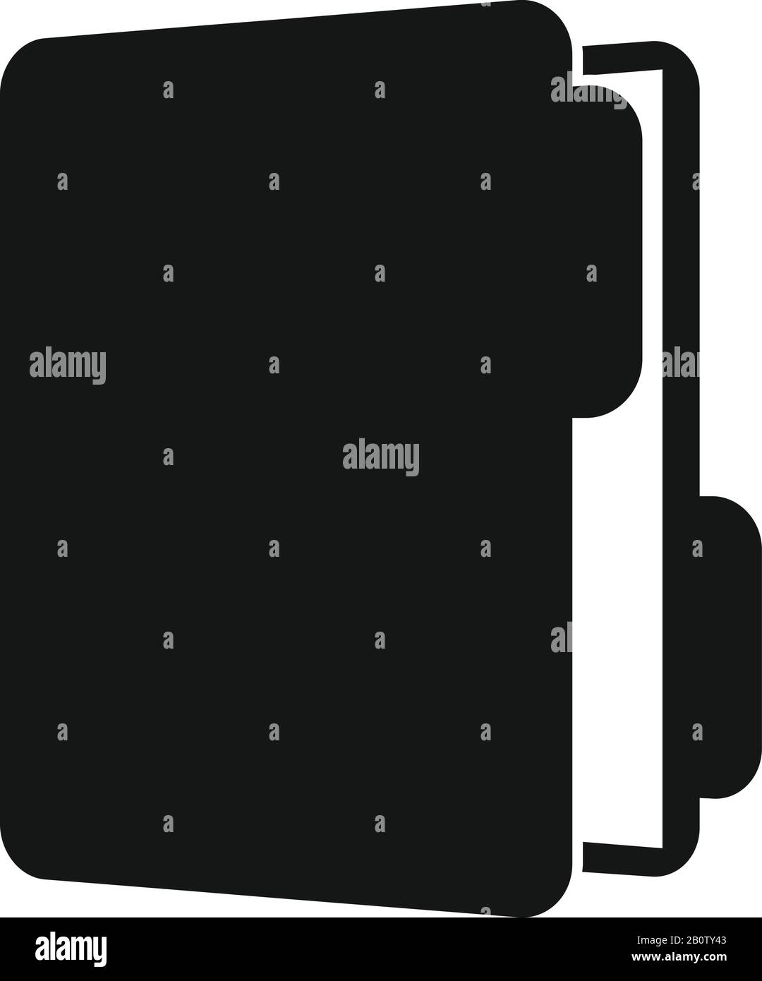 Inventory folder icon. Simple illustration of inventory folder vector ...