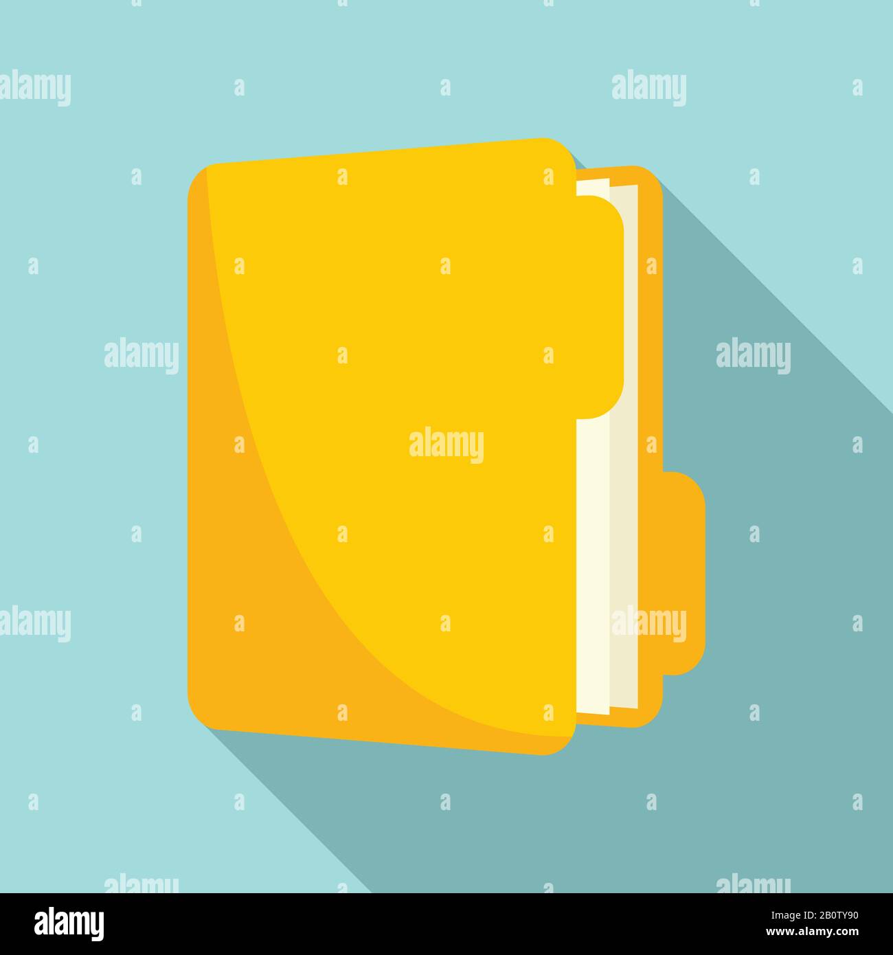 Inventory folder icon. Flat illustration of inventory folder vector ...