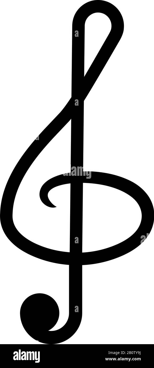 Treble Clef Black and White Stock Photos & Images - Alamy