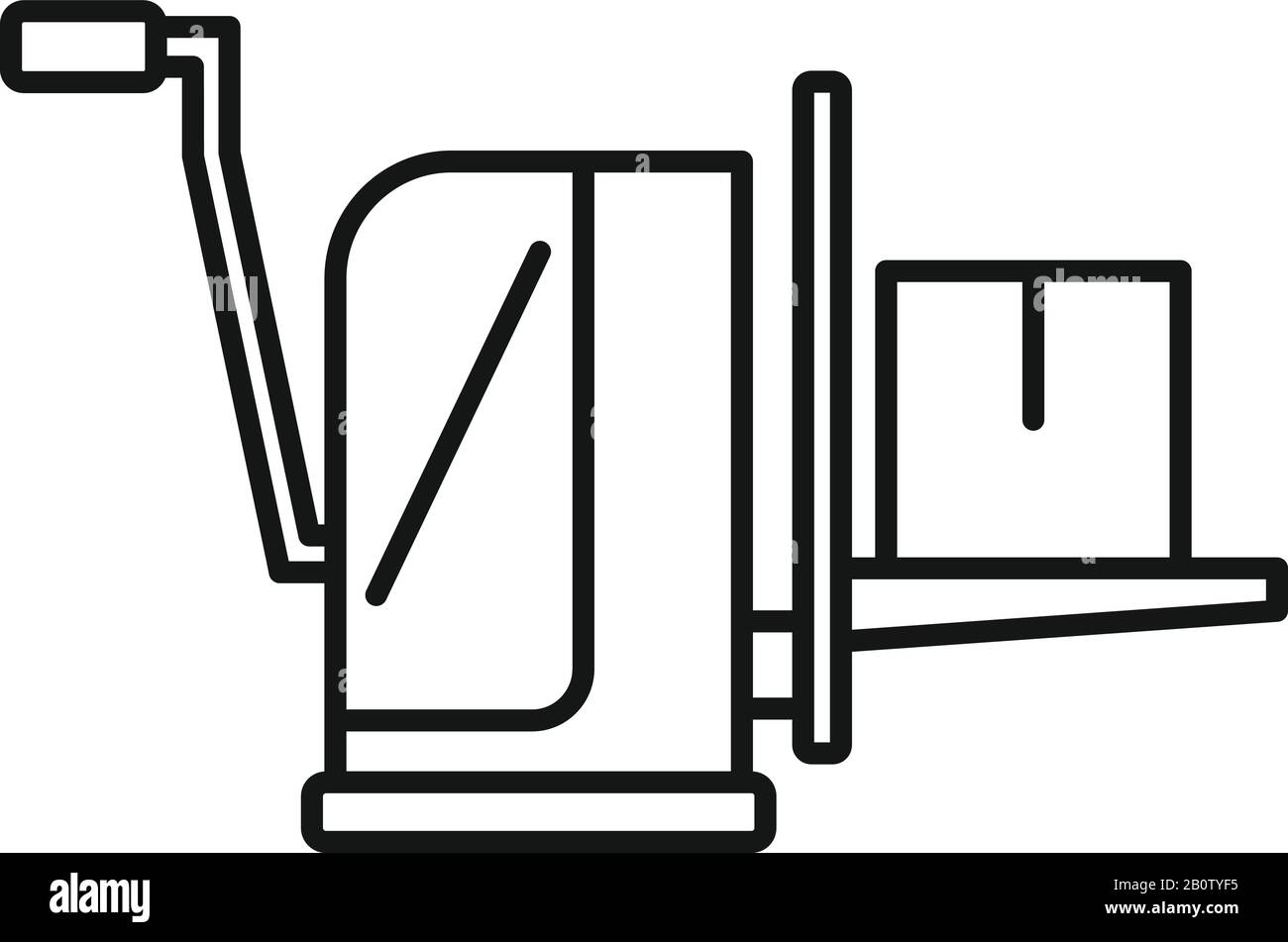 Parcel lift equipment icon. Outline parcel lift equipment vector icon ...