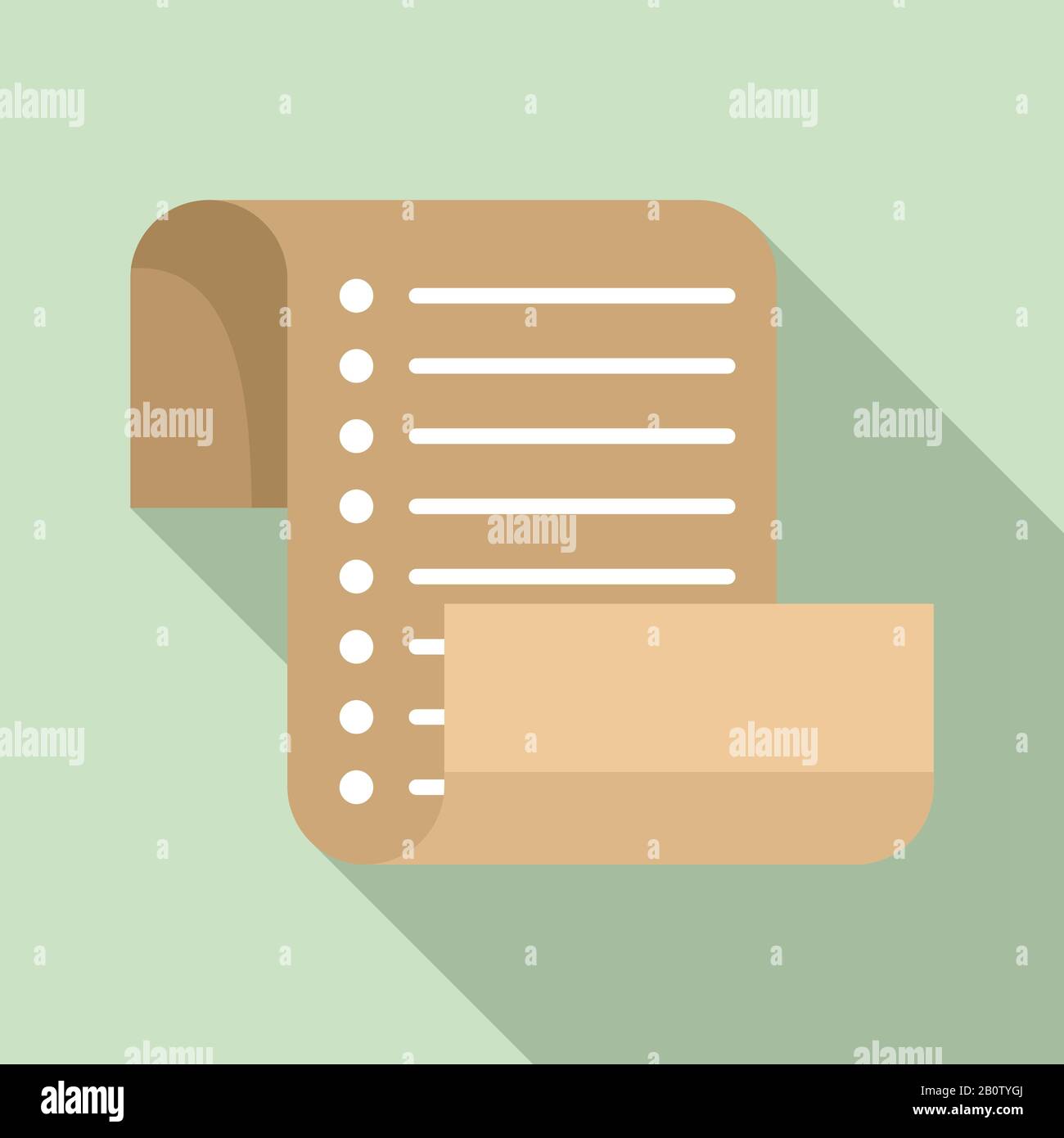 Inventory list icon. Flat illustration of inventory list vector icon ...